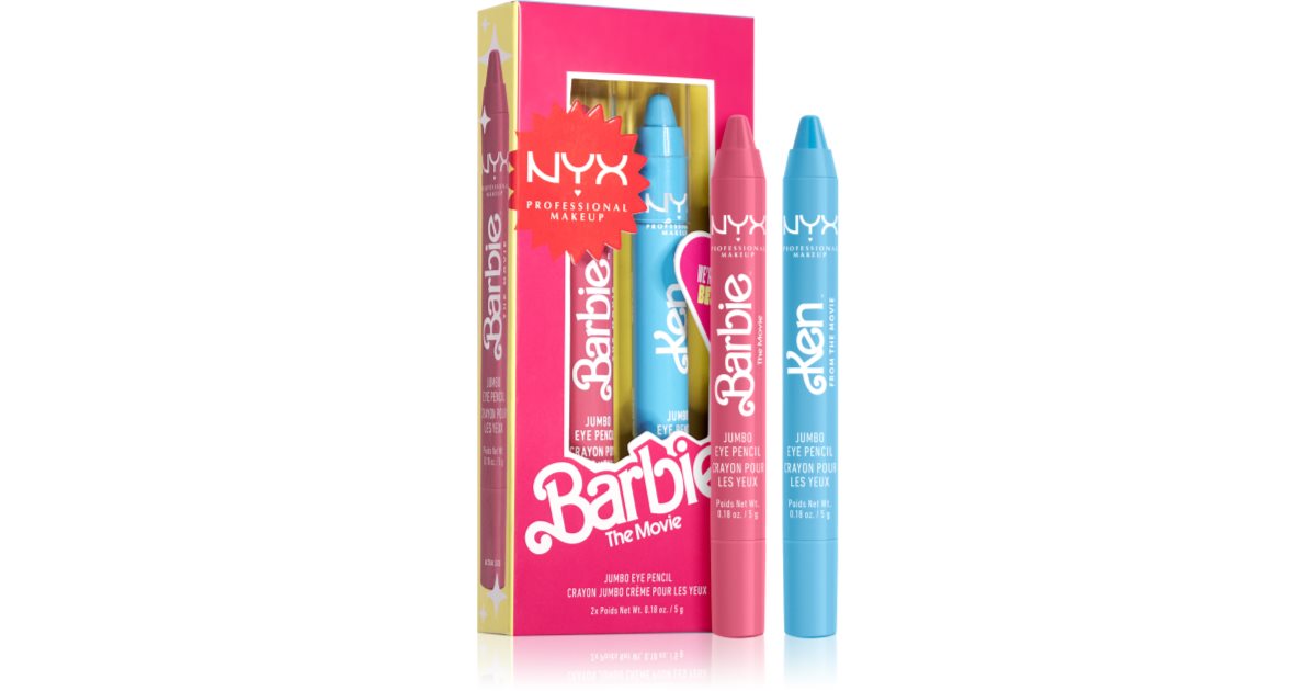 NYX Professional Makeup Barbie Jumbo Eye Kit set di matite per occhi ...