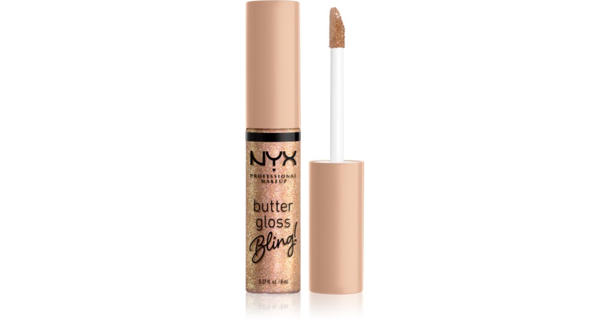 NYX Professional Makeup Butter Gloss Bling lip gloss glittering ...