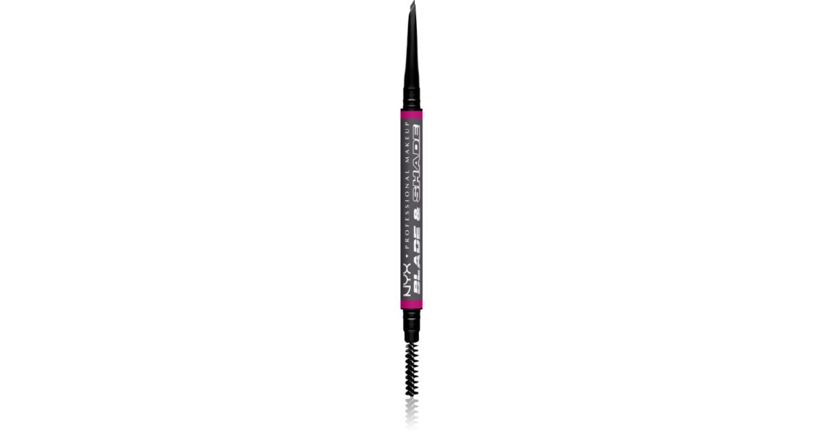 NYX Professional Makeup Blade & Shade eyebrow pencil with brush ...