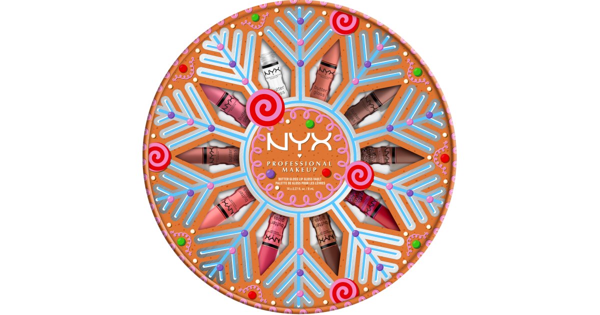 NYX Professional Makeup Gingerbaddie Land Butter Gloss dovanų rinkinys ...