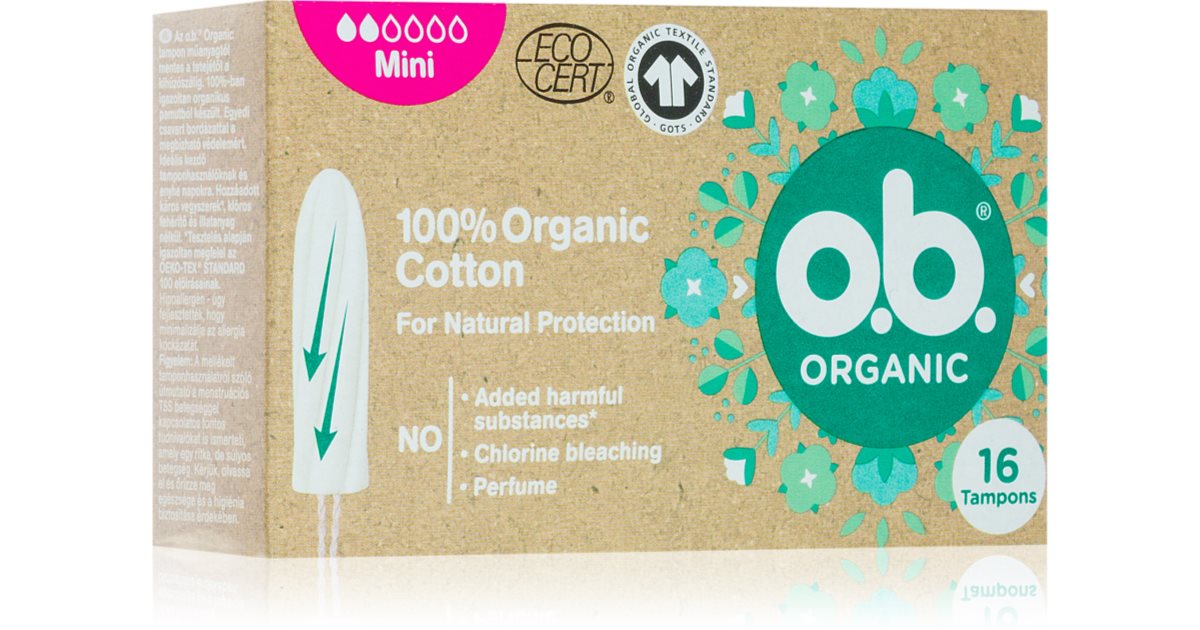 o.b. Organic Mini tampoonid | notino.ee