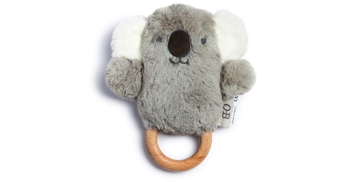 O.B Designs Bunny Soft Rattle Toy Plüschspielzeug mit Rassel | notino.at