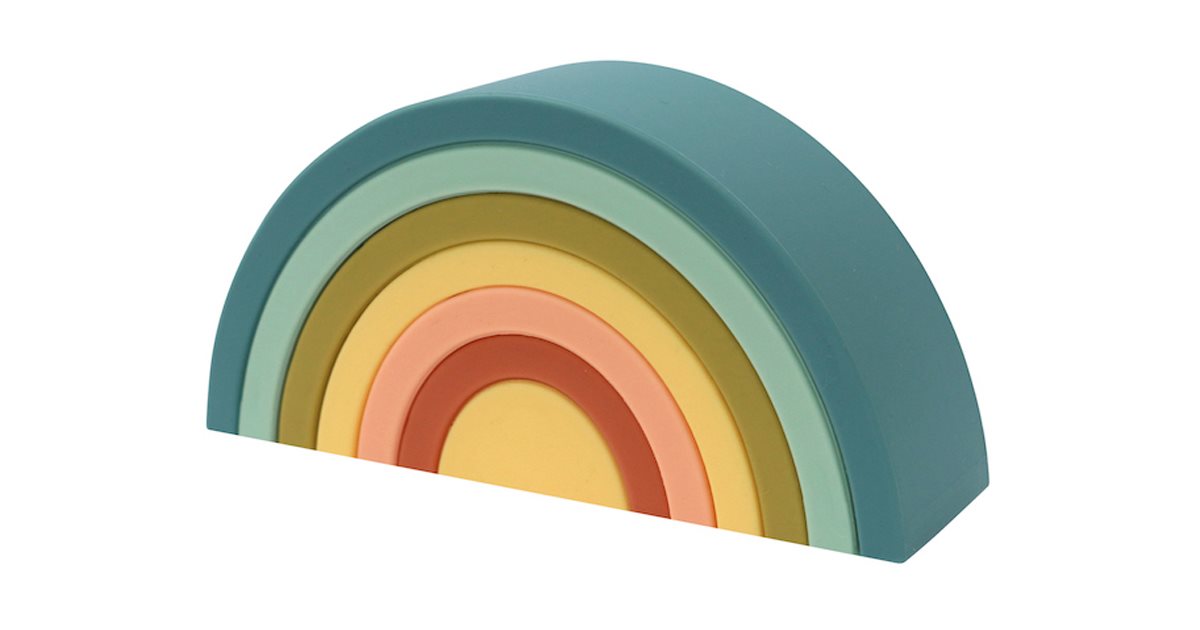 O.B Designs Silicone Rainbow Stacker arc-en-ciel à empiler | notino.fr