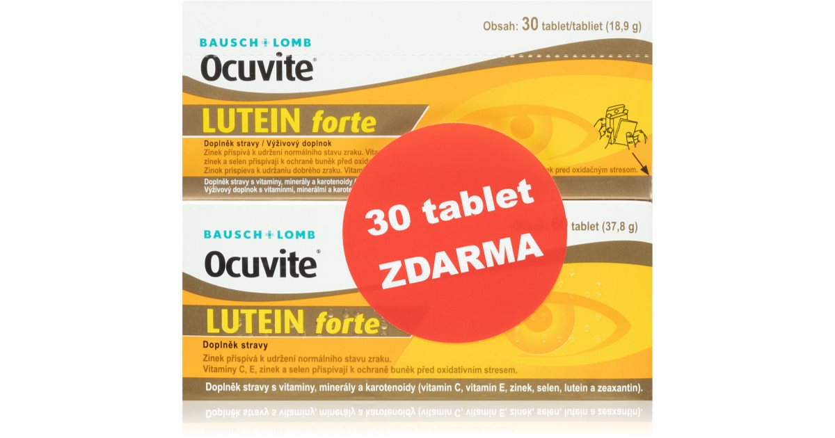 Ocuvite Lutein forte doplněk stravy pro podporu zdraví zraku | notino.cz Ocuvite Lutein forte doplněk stravy pro podporu zdraví zraku | notino.cz