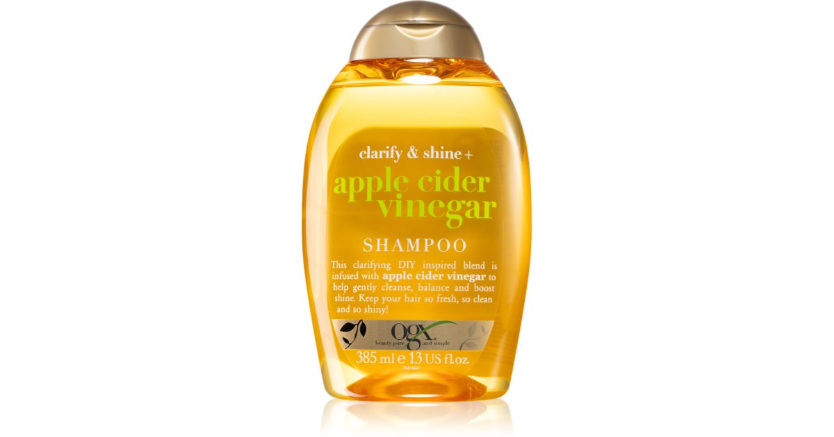 OGX Apple Cider Vinegar Purifying Shampoo for shiny and soft hair ...