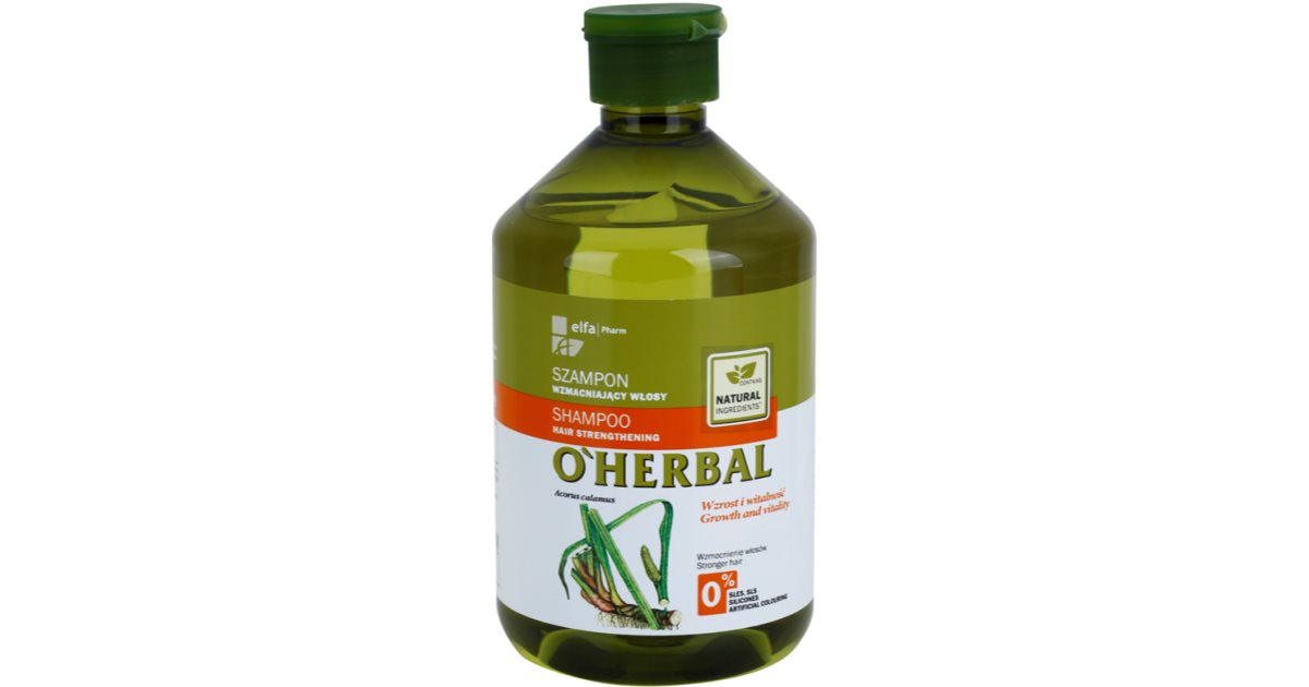 O'Herbal Acorus Calamus shampoing fortifiant pour cheveux affaiblis ...