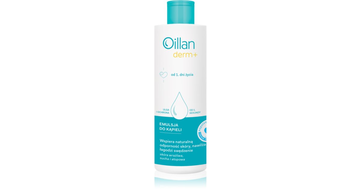 Oillan Derm+ Bath Emulsion emulsión de baño para bebé lactante | notino.es