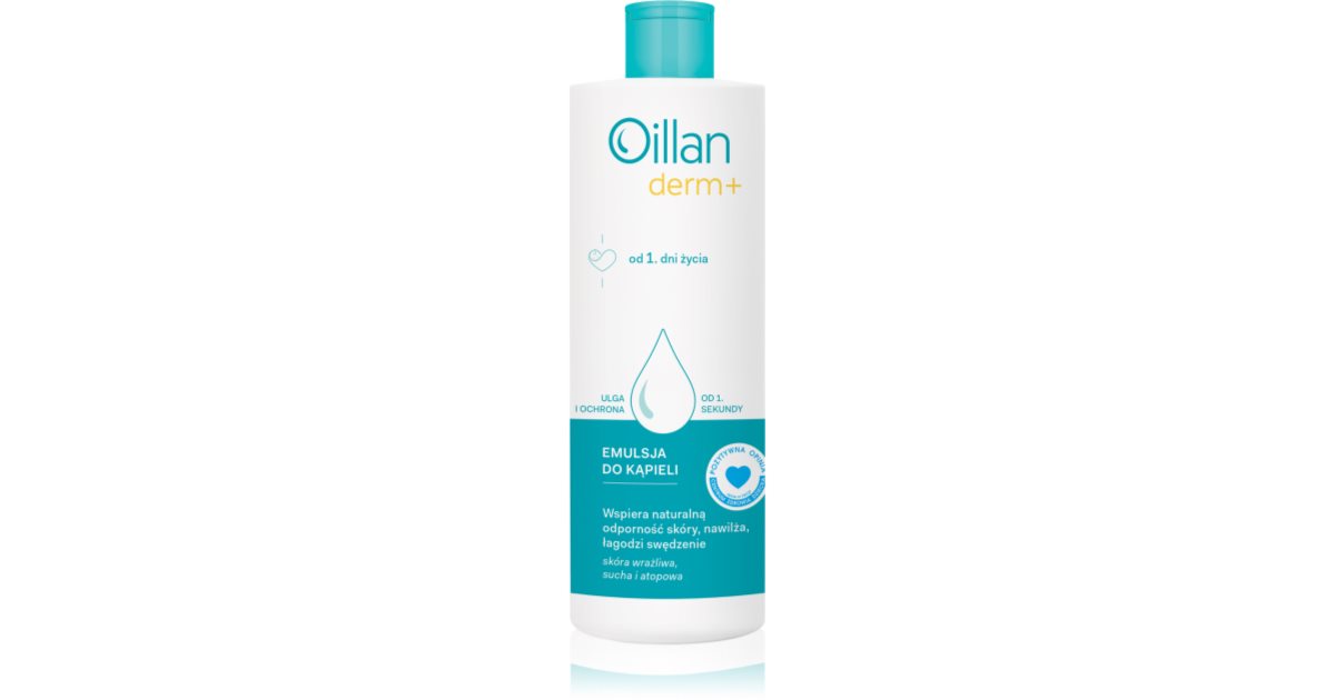 Oillan Derm+ Bath Emulsion Emulsion für das Bad für Kinder ab der ...