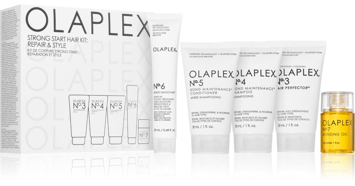 Olaplex Strong Start Hair Kit zestaw podróżny (przeciw łamliwości ...