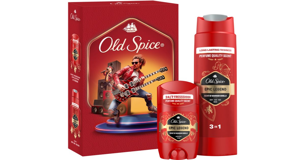 Old Spice Epic Legend Rockstar coffret cadeau pour homme | notino.fr