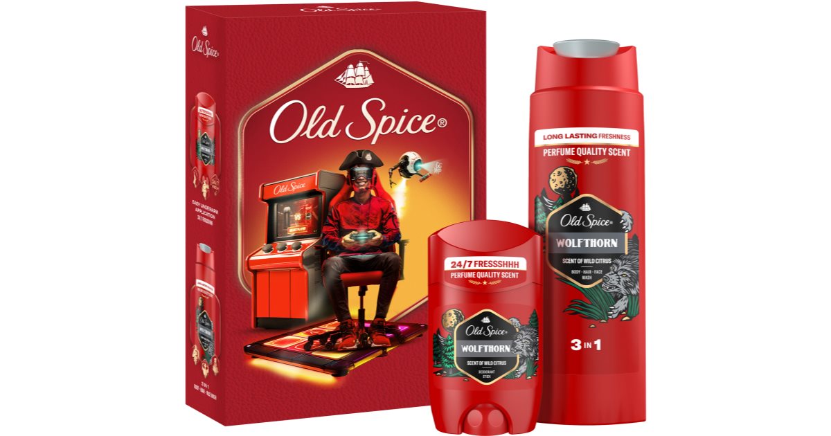Old Spice Wolfthorn Gamer coffret cadeau pour homme | notino.fr