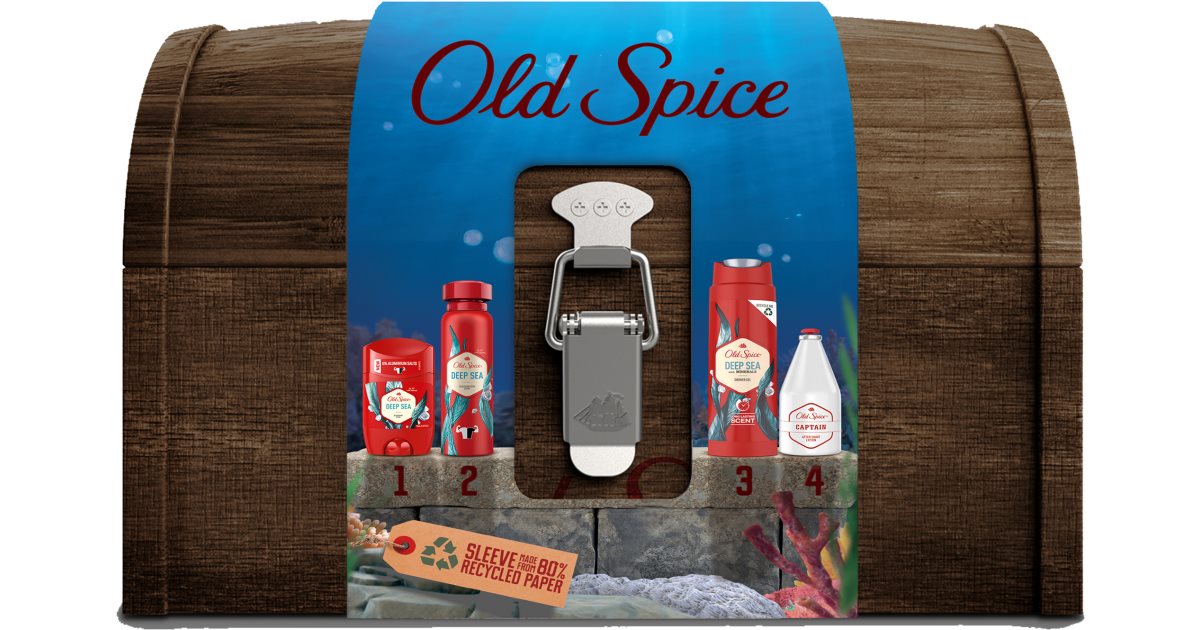 Old Spice Deep Sea Wooden Chest подарунковий набір для чоловіків ...