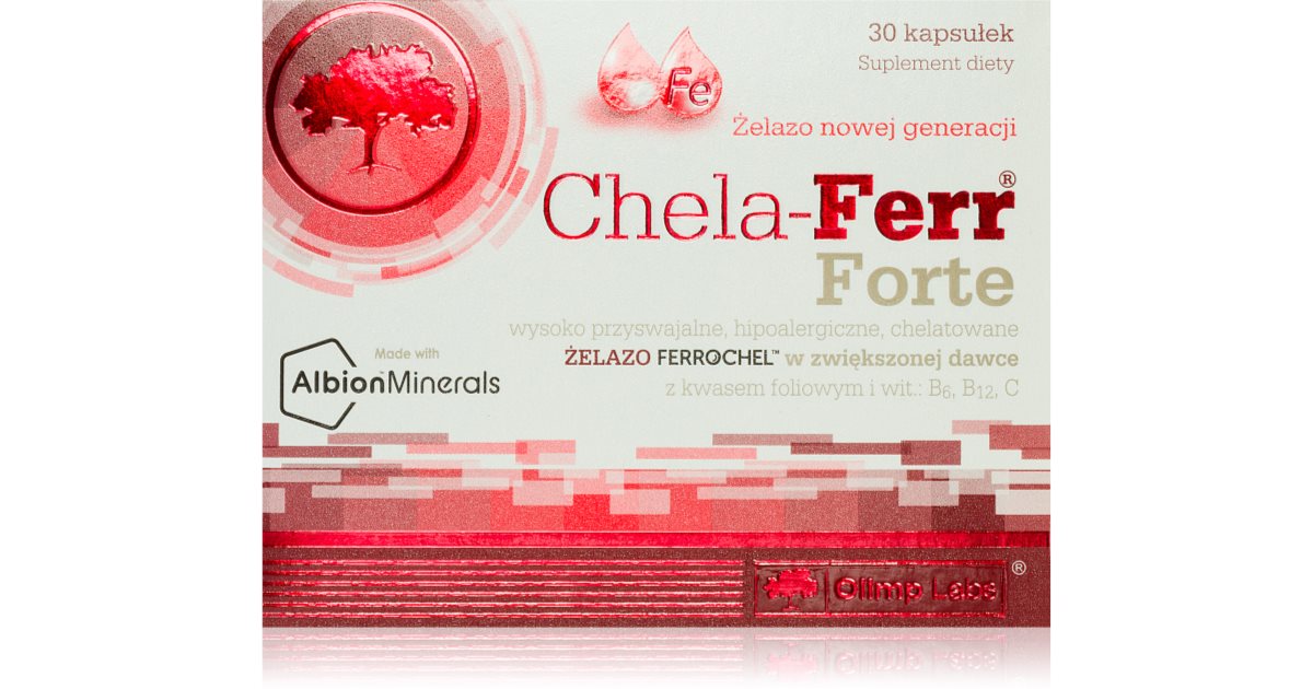 Olimp Chela-Ferr Forte kapsułki na wsparcie prawidłowego tworzenia ...