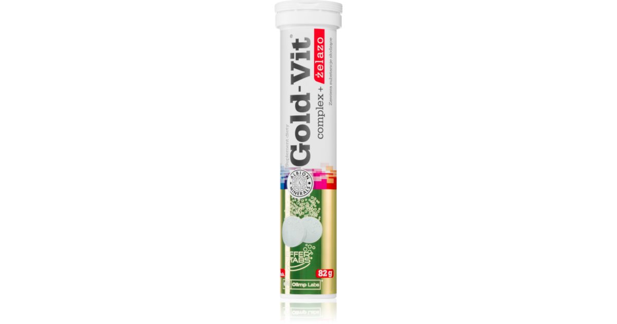 Olimp Gold-Vit® complex+żelazo tabletki musujące do wsparcia ...