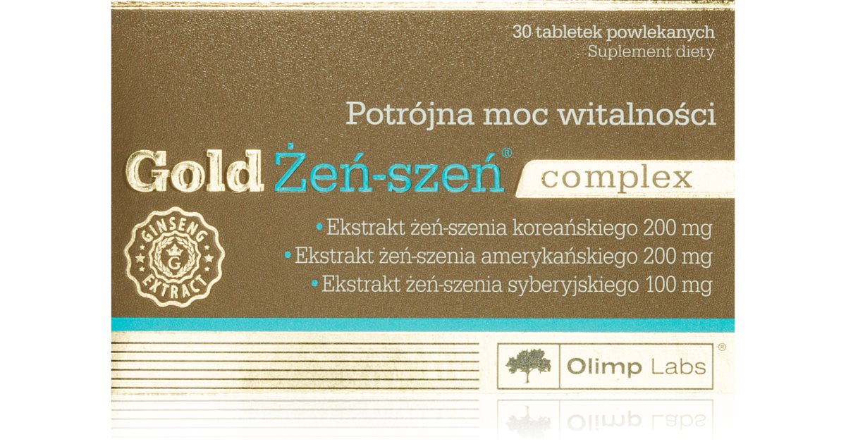 Olimp Gold Żeń-szeń complex tabletki na wsparcie zdrowia fizycznego i ...