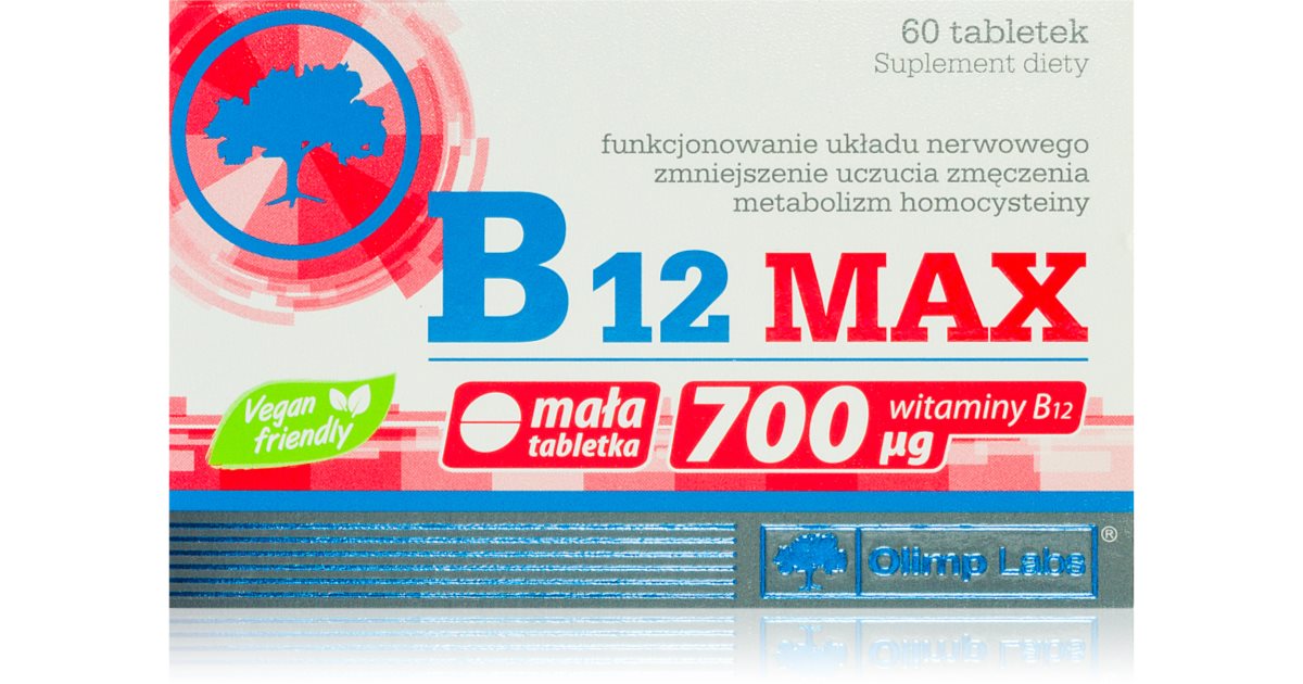 Olimp B12 MAX tabletki na wsparcie prawidłowego tworzenia czerwonych ...