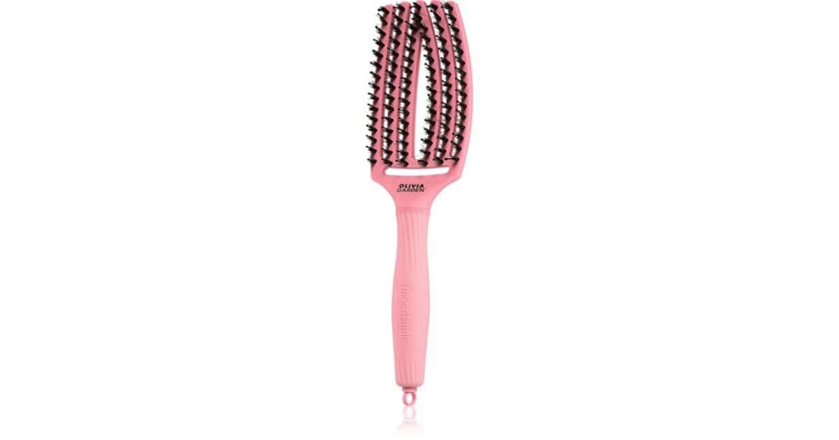 Olivia Garden Fingerbrush Boar & Nylon Hair Brush with nylon and boar ...