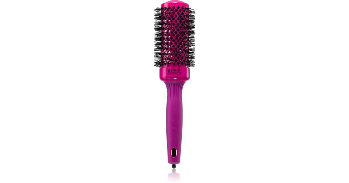 Olivia Garden Expert Shine Hot Pink escova redonda de brushing para ...