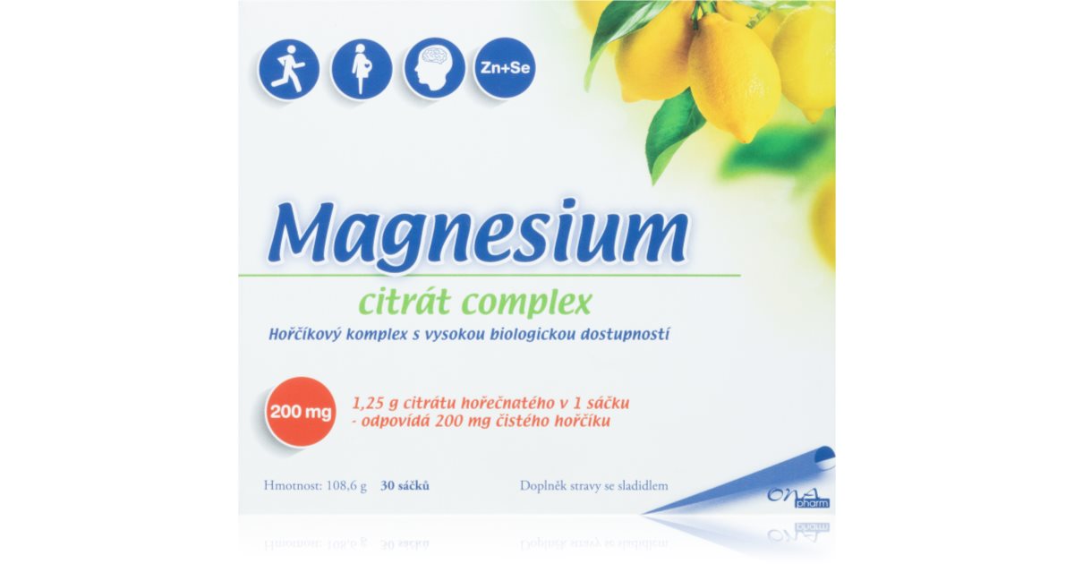 Onapharm Magnesium citrát complex sáček pro podporu normální činnosti ...