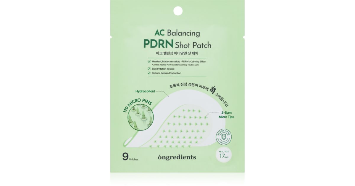 Ongredients AC Balancing PDRN Shot Patch patches for problem skin with ...