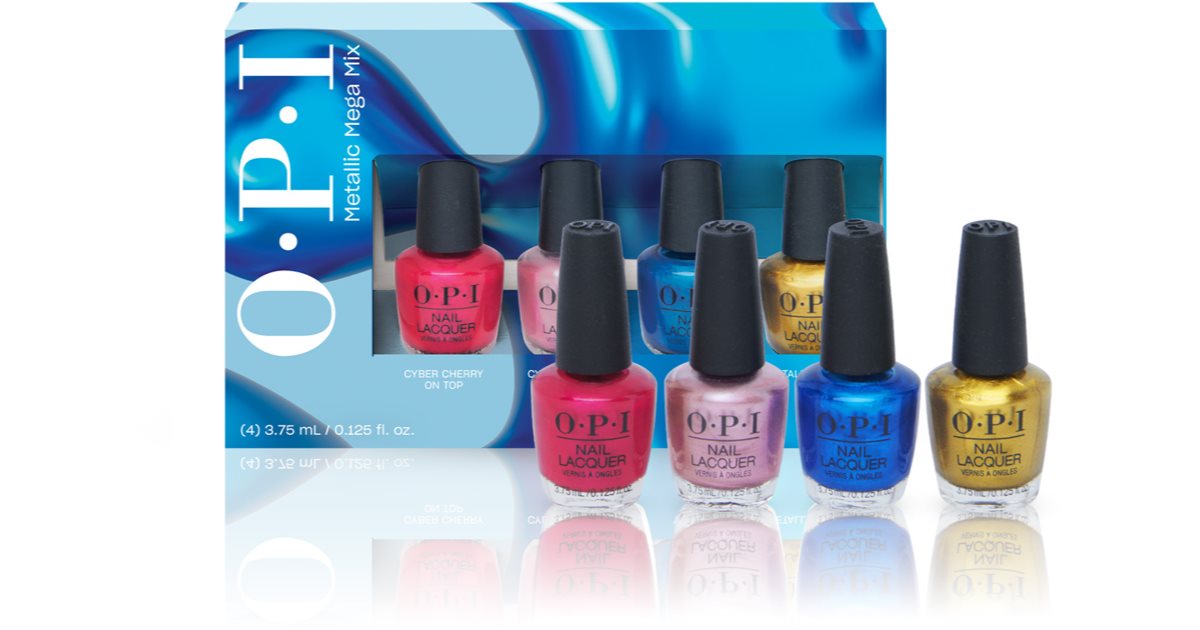 OPI Metalic Mega Mix Nail Lacquer dárková sada na nehty | notino.cz