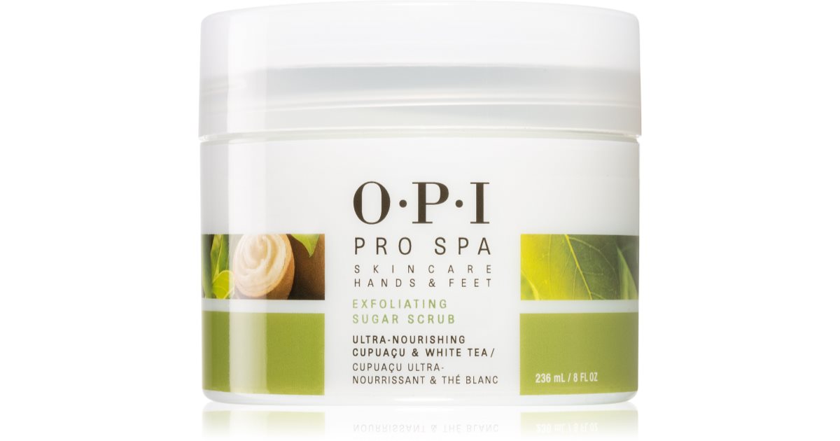 OPI Pro Spa exfoliante de azúcar con efecto suavizante para pies ...
