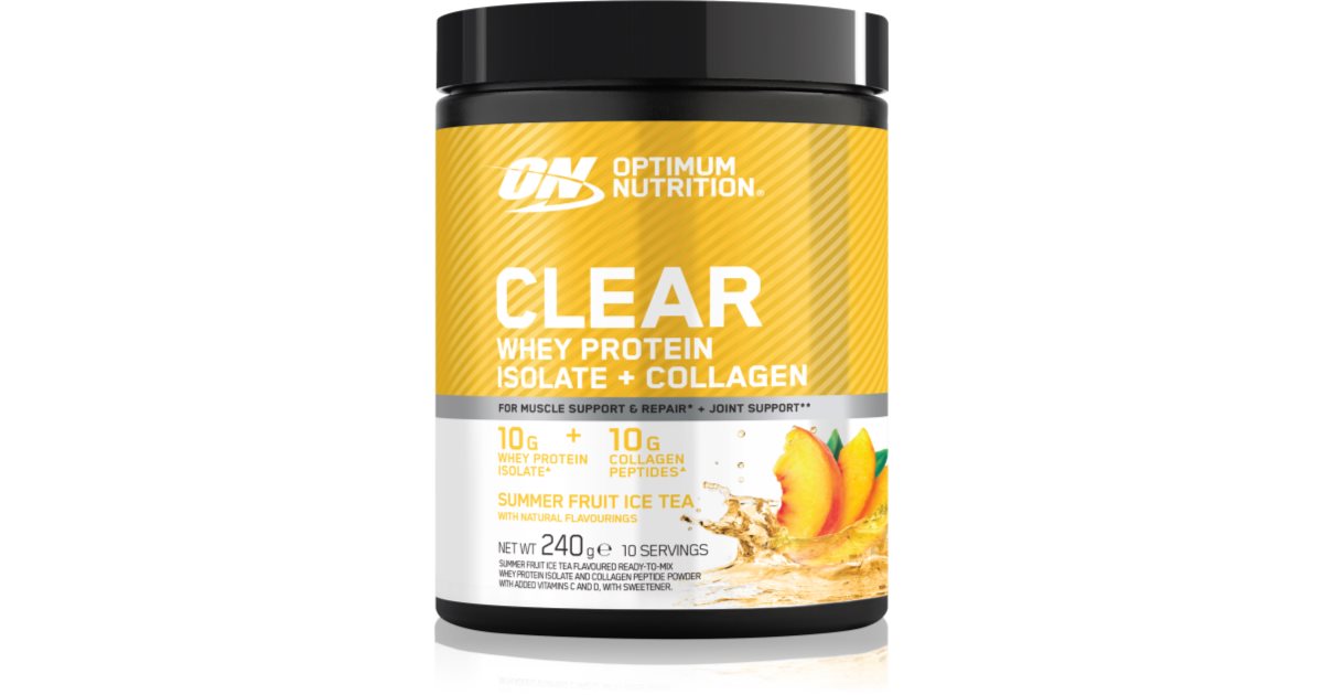 Optimum Nutrition Clear Protein Whey Protein Isolate + Collagen ...