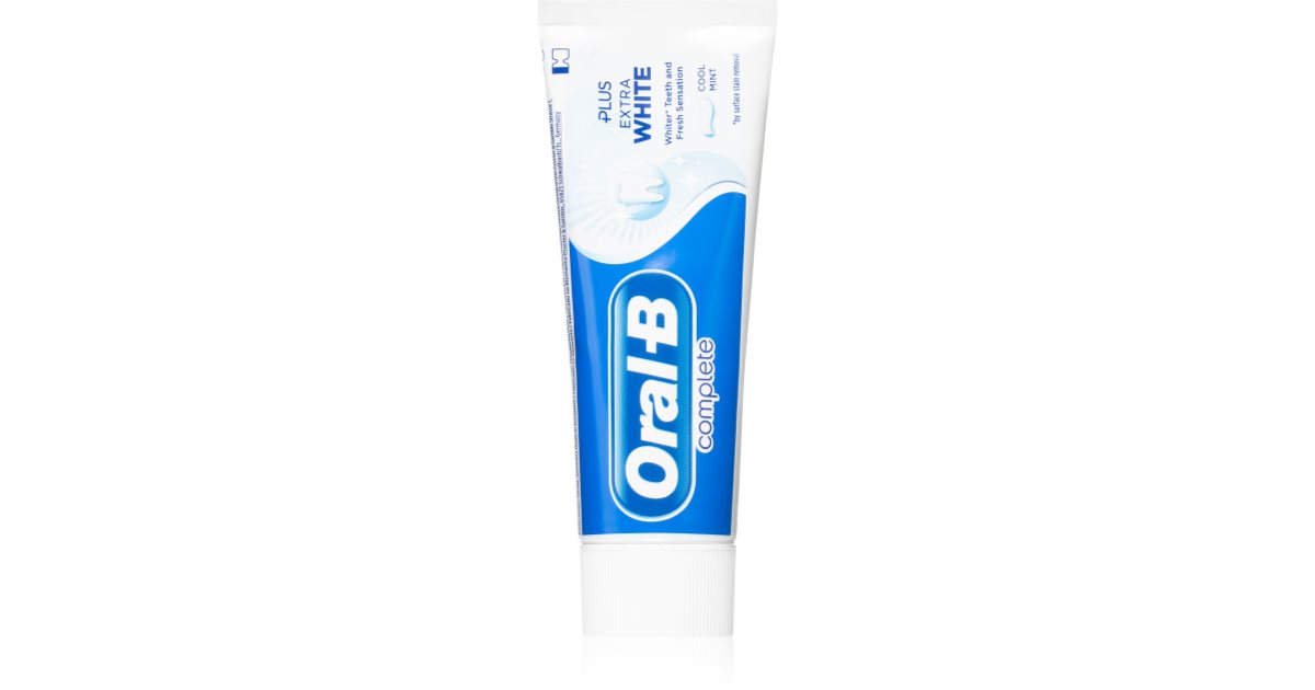 Oral B Complete Plus Extra White whitening toothpaste for complete ...
