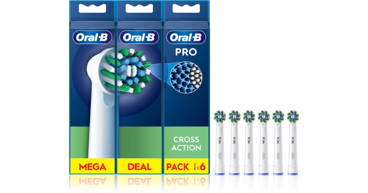 Oral B PRO Cross Action toothbrush replacement heads | notino.co.uk