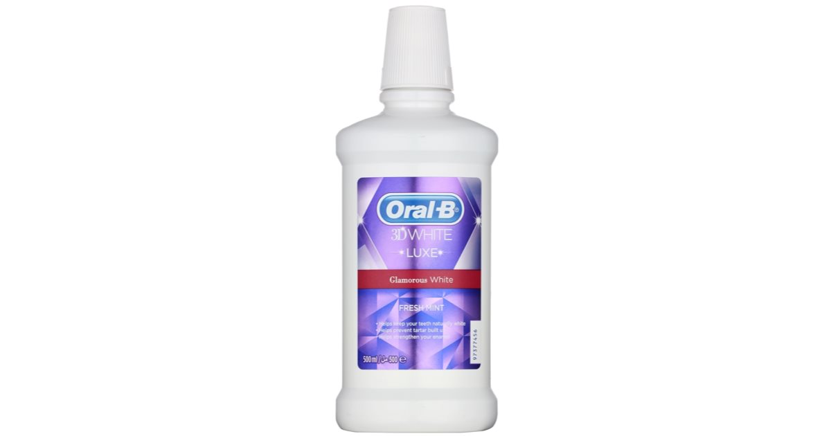 Oral B 3D White Luxe Mouthwash For Pearly White Teeth | notino.co.uk