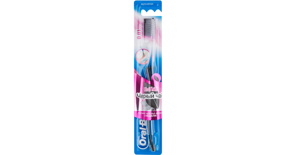 Oral-B Ultra Thin Black Tea toothbrush extra soft | notino.co.uk