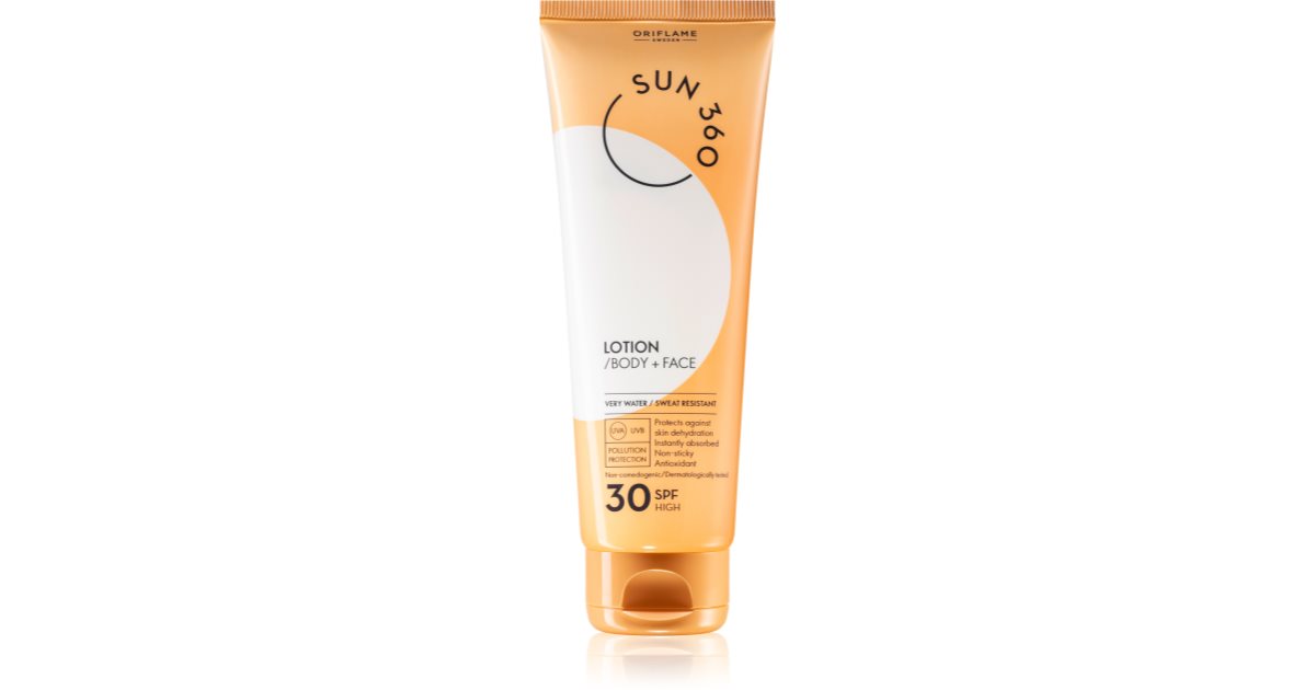 Oriflame Sun 360 sunscreen lotion for the face and body SPF 30 | notino ...