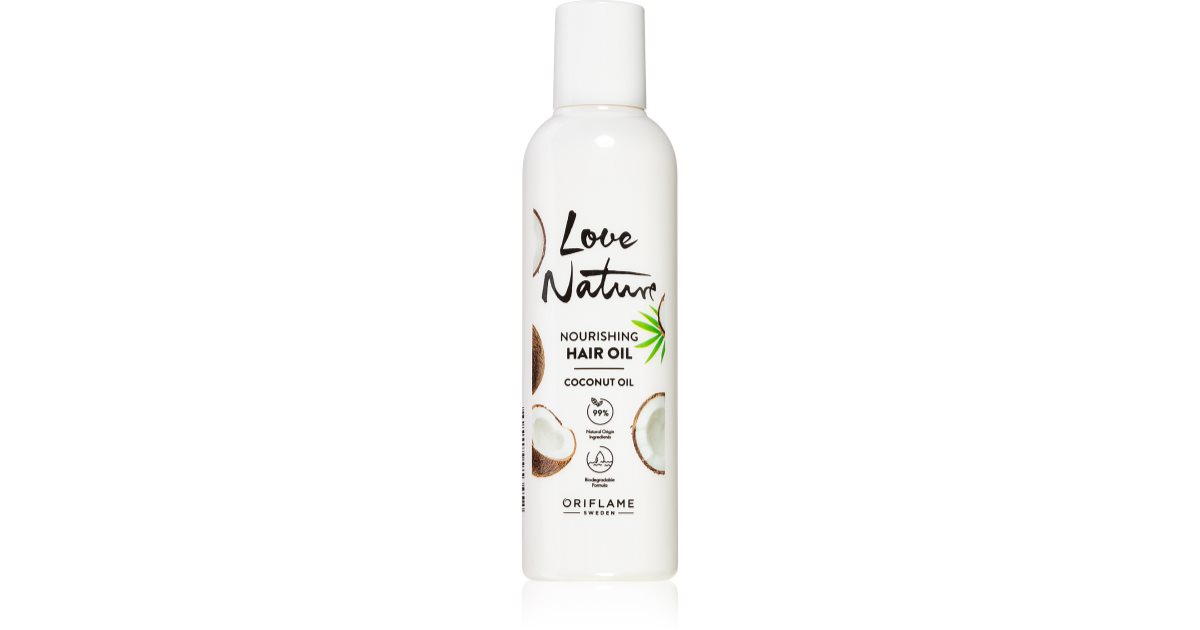 Oriflame Love Nature Coconut подхранващо масло за коса Notino Bg