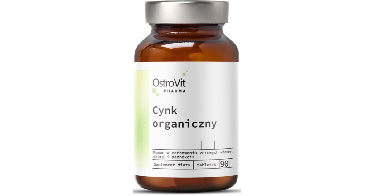 OstroVit Cynk Organiczny tabletki piękne włosy, skóra i paznokcie