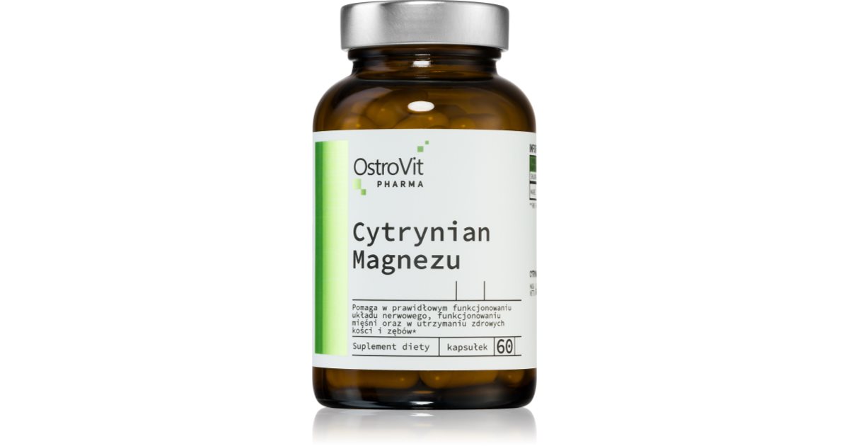 OstroVit Cytrynian Magnezu kapsułki dla redukcji zmęczenia i wyczerpania