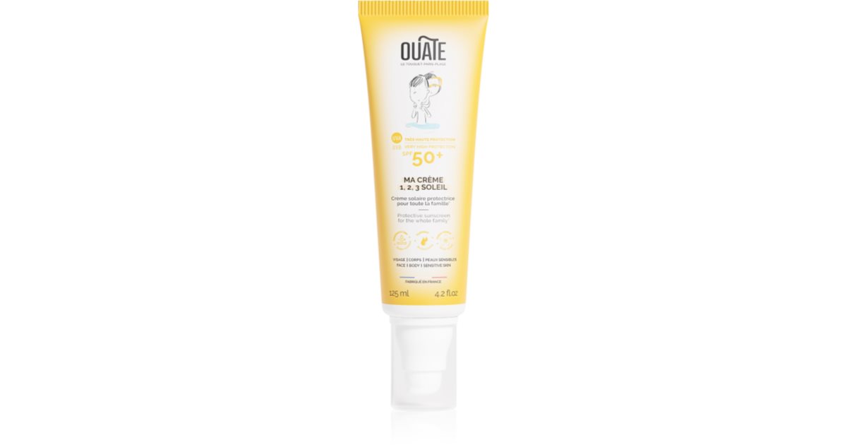 OUATE My 1,2,3 Sunscreen SPF 50+ for Face and Body Protective Sun Cream ...