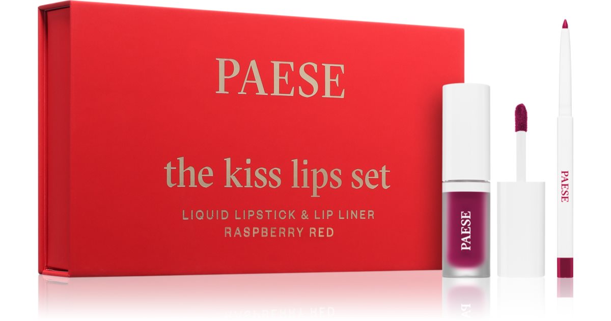 Paese The Kiss Lips Set Raspberry Red dárková sada odstín 05 Raspberry ...
