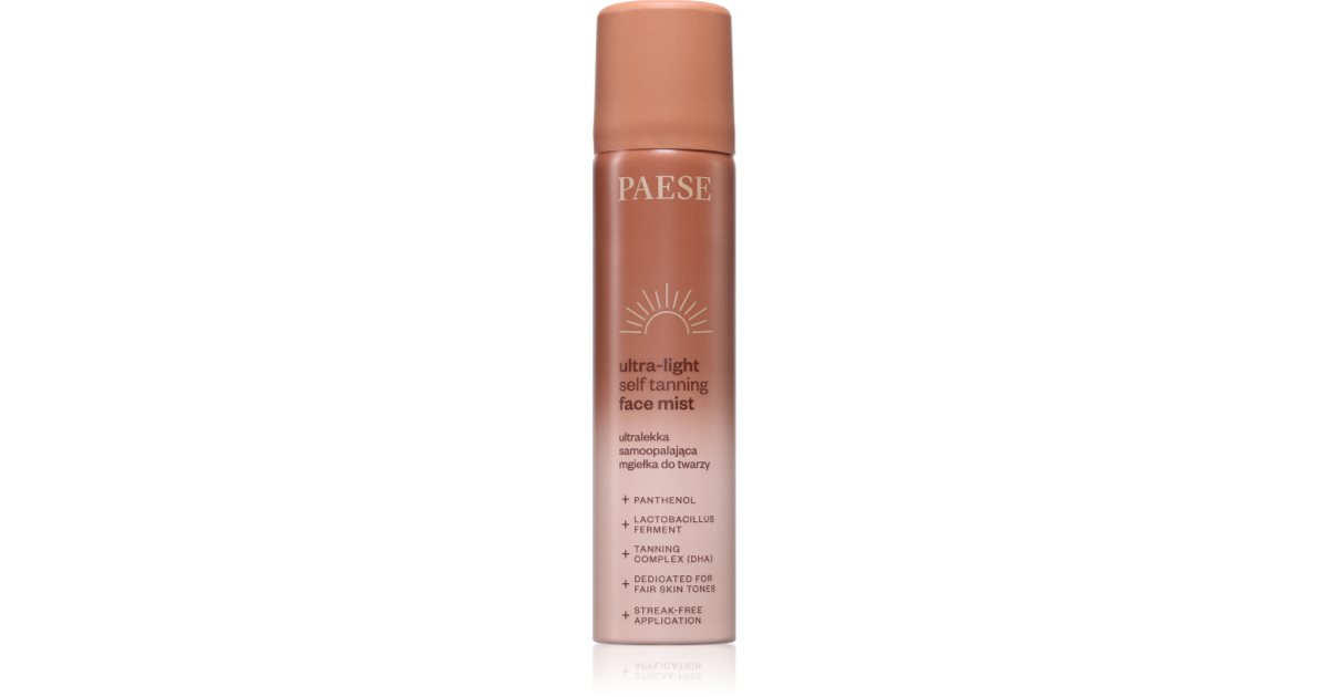 Paese Ultra-light Self Tanning Face Mist Selbstbräuner-Sprühnebel für ...