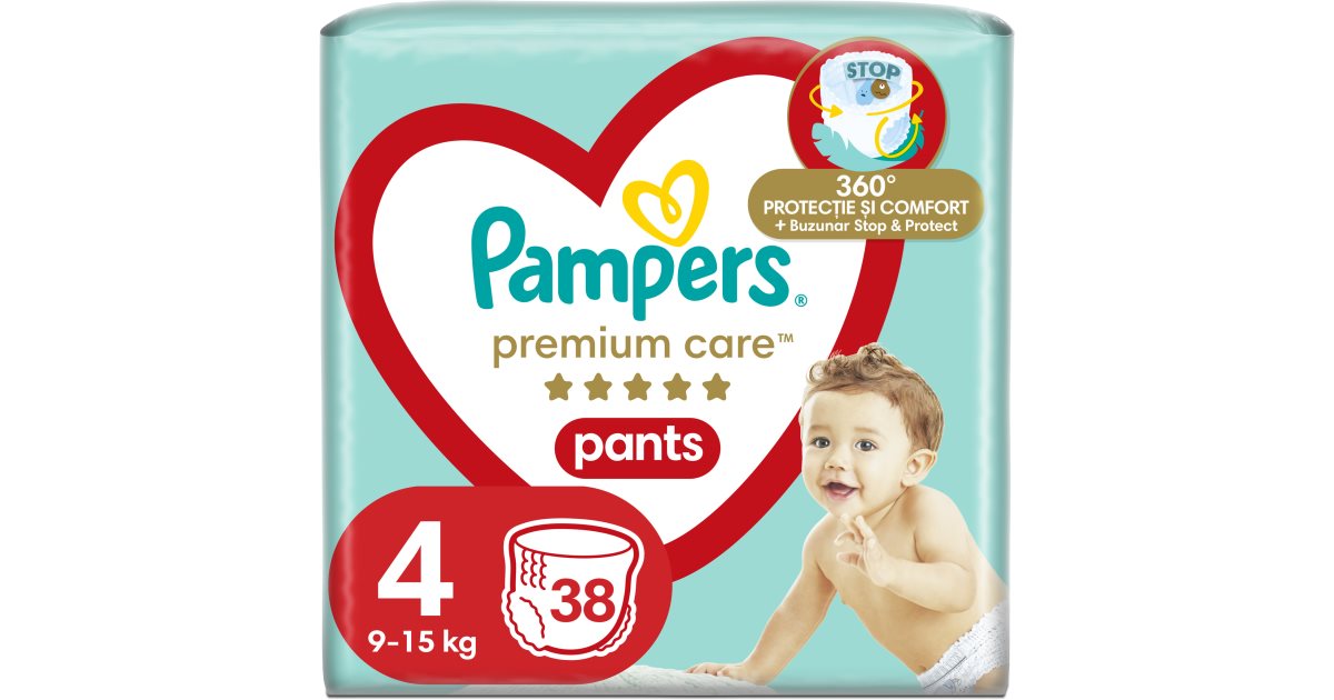 Pampers Premium Care Pants Maxi Size 4 couches-culottes à usage unique ...