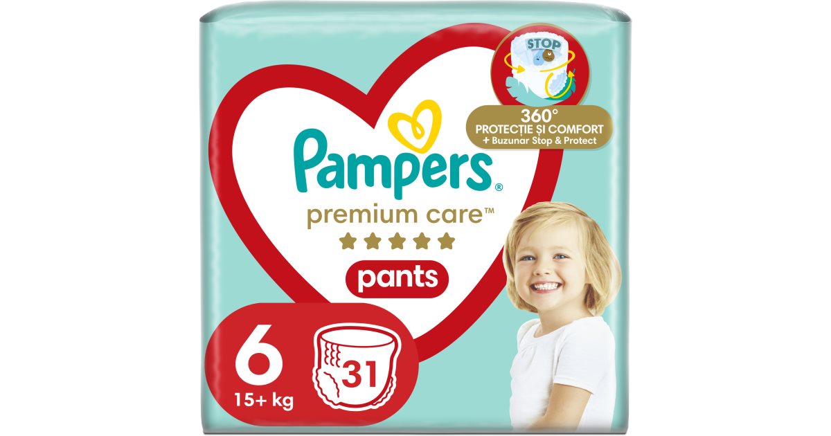 Pampers Premium Care Pants Size 6 disposable nappy pants | notino.co.uk