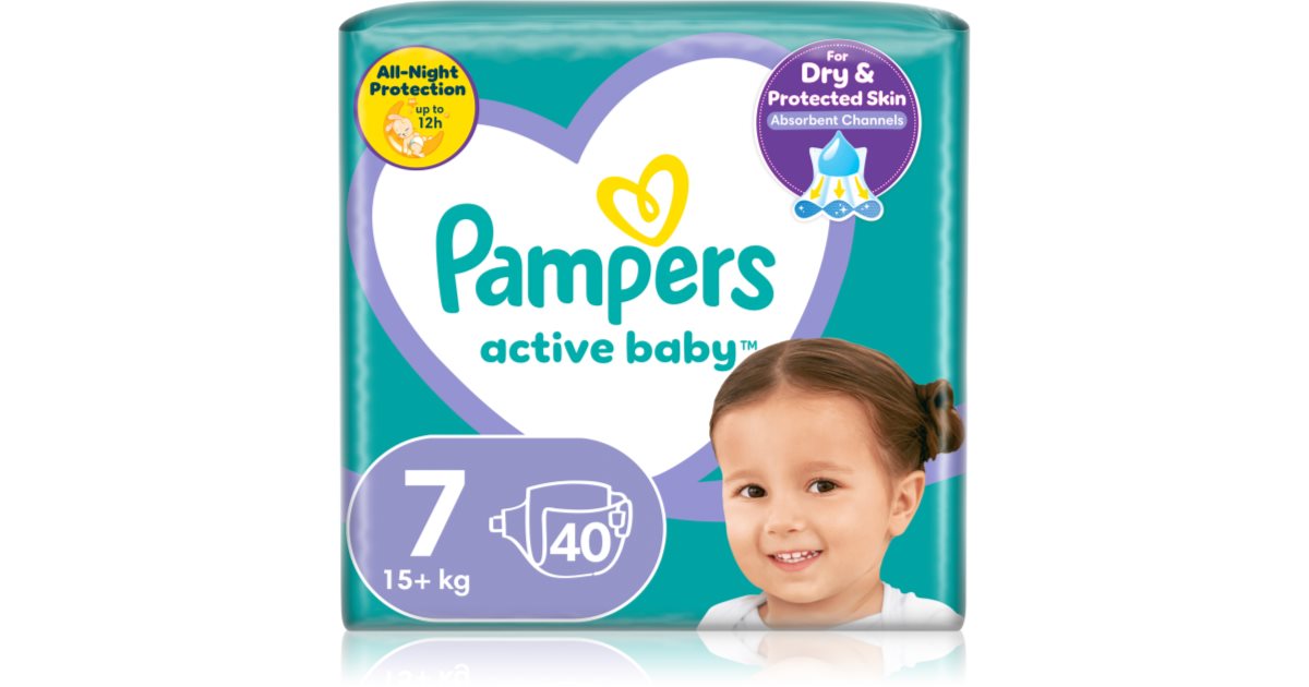 Pampers Active Baby Size 7 disposable nappies | notino.co.uk