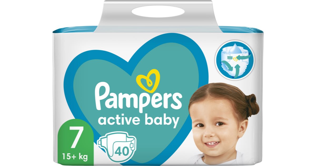 Pampers Active Baby Size 7 disposable nappies | notino.co.uk