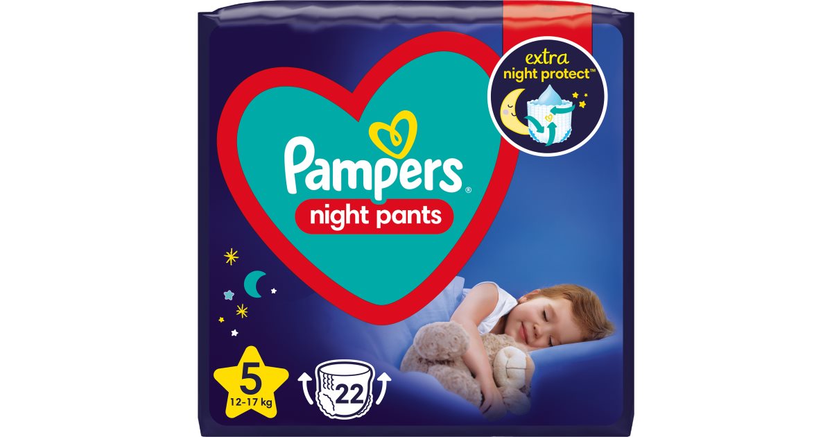 Pampers Night Pants Size 5 disposable nappy pants night | notino.co.uk