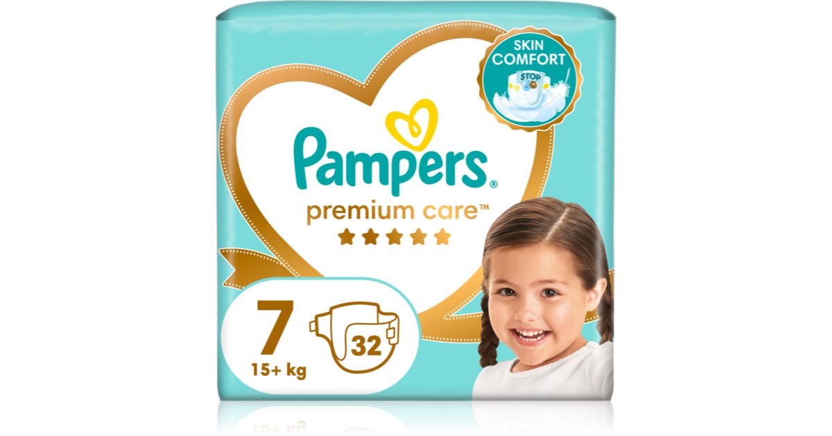 Pampers Premium Care Size 7 disposable nappies | notino.co.uk