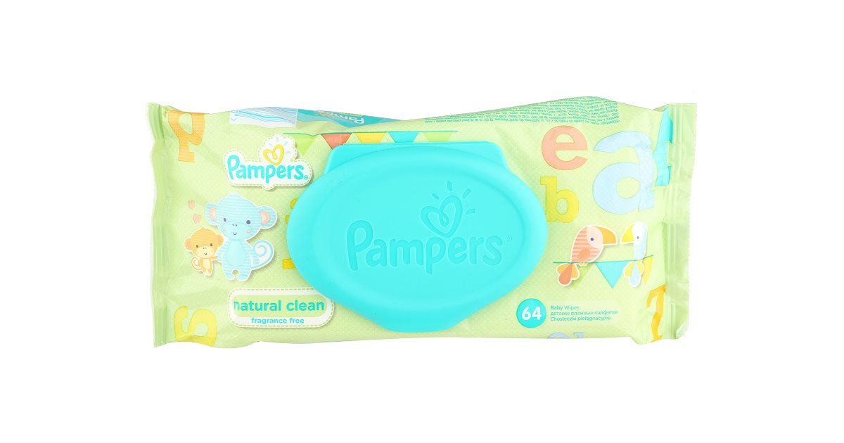Pampers Natural Clean Wet Wipes | notino.co.uk