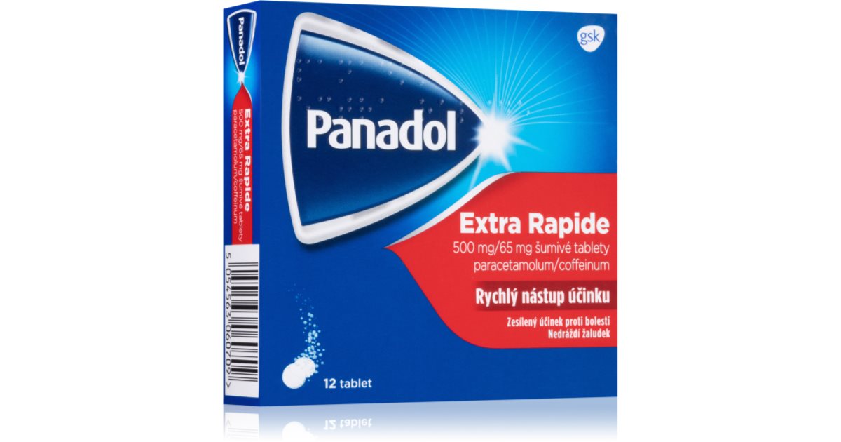 Panadol Panadol Extra Rapide 500mg/65mg šumivé tablety so zosilneným ...