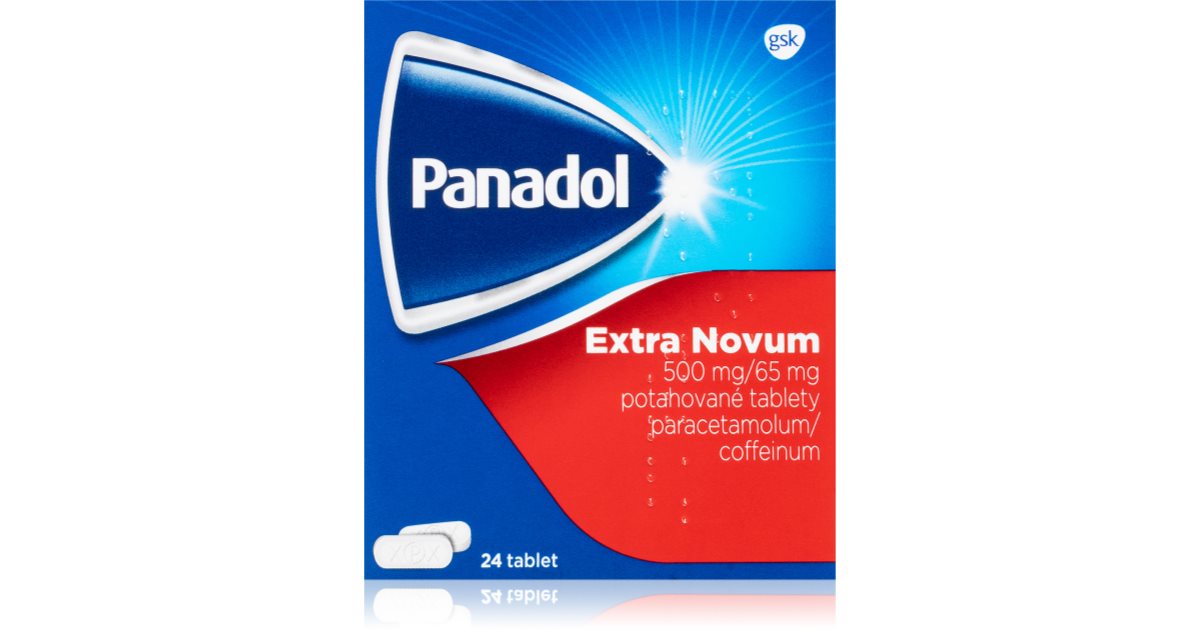 Panadol Panadol Extra Novum 500mg potahované tablety ke snížení horečky ...