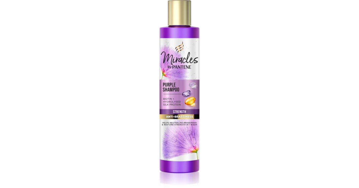 Pantene Pro-V Miracles Strength & Anti-Brassiness purple shampoo ...