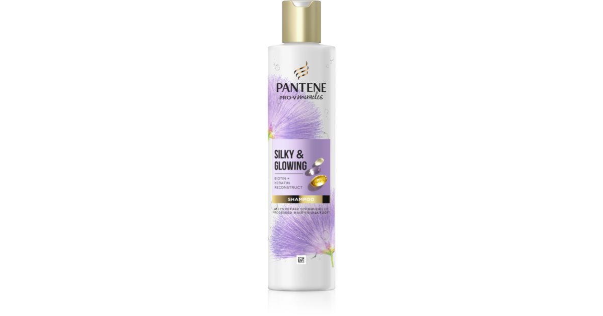 Pantene Pro-V Miracles Silky & Glowing renewing shampoo with keratin ...