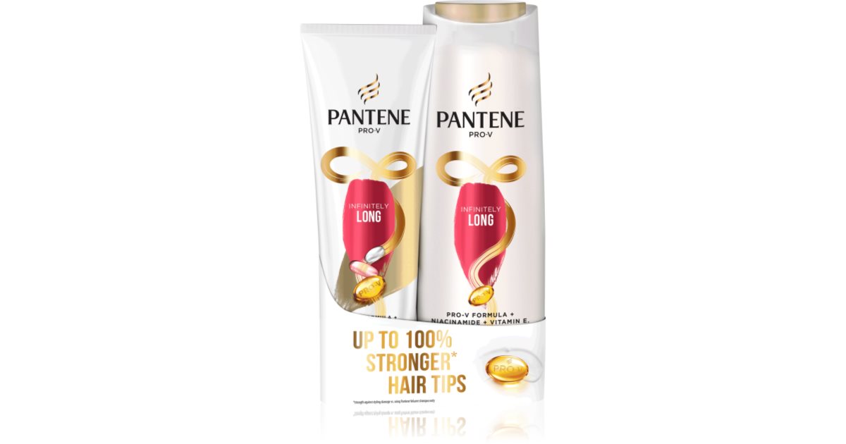 Pantene Pro-V Infinitely Long Shampoo And Conditioner for damaged hair ...